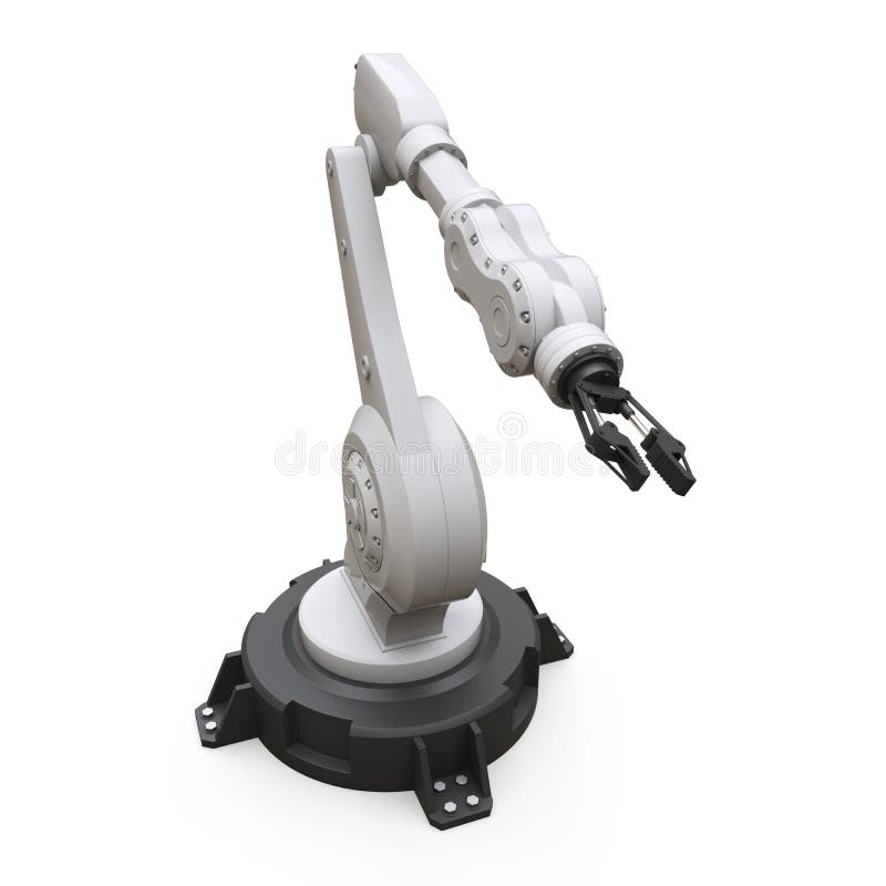 Robotic Arm for Any Work in a Factory or Production. Mechatronic ...