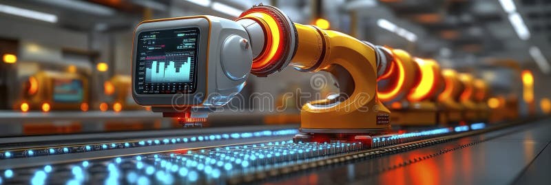 Robotic Arm Assembling Circuits with Digital Interface Stock ...