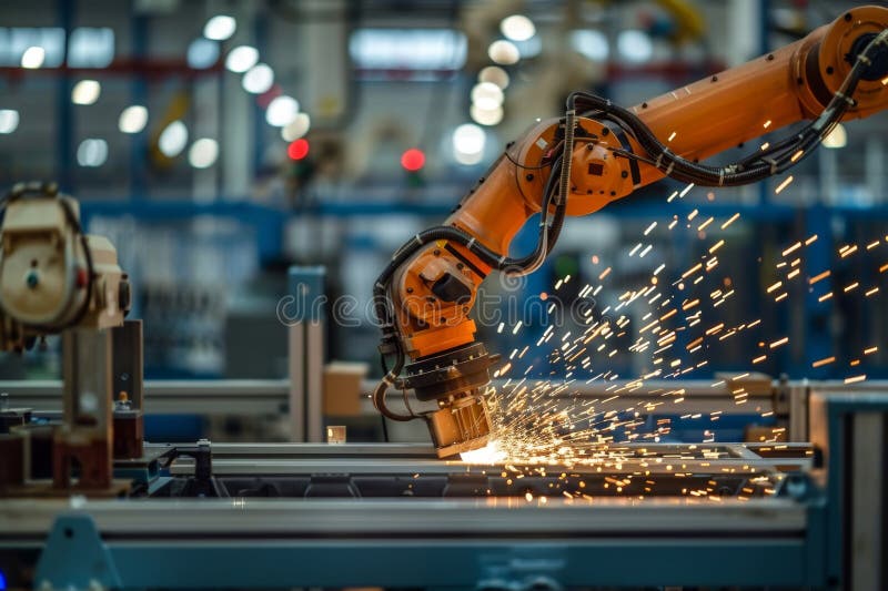 Robotic Arm Assembling Components in a Factory Using AI Technology ...