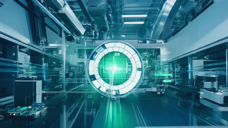 Robotic Arm in Tech Facility Holds Advanced AI Chip, Displaying ...