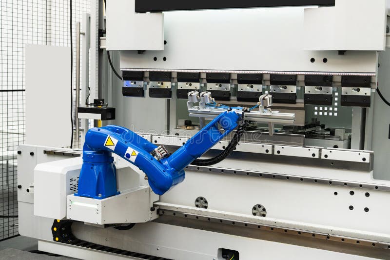 A Robotic Arm. Automatic Robot in a Smart Factory Stock Photo - Image ...