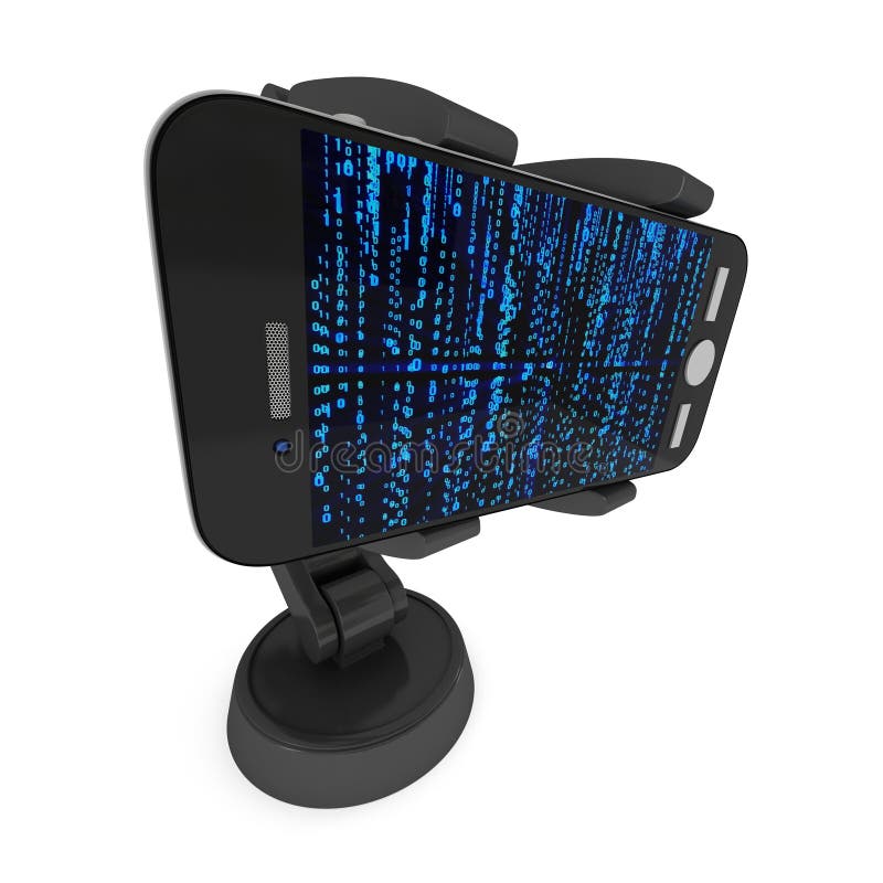 Robotic Arm with Binary Code 3d Stock Illustration - Illustration of ...