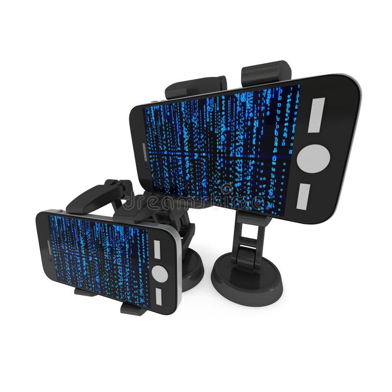 Robotic Arm with Binary Code 3d Stock Illustration - Illustration of ...