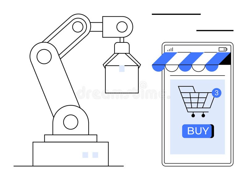 Robotic Arm Collaborating with Mobile E-commerce for Automated Shopping ...