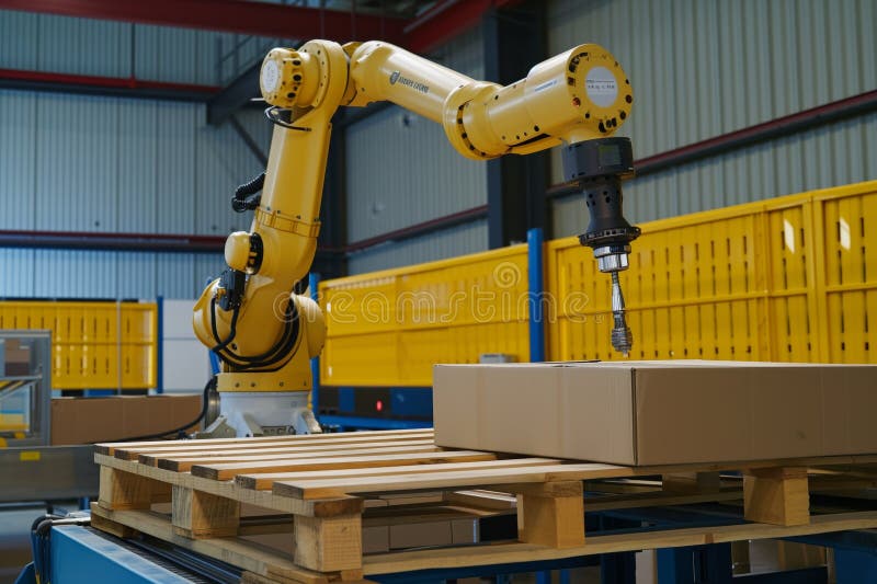 Robotic Arm with Customizable End Effector Palletizing Tools Stock ...