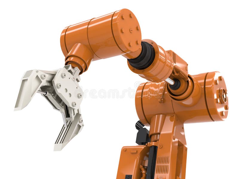 Robotic arm stock image. Image of isolated, engineering - 7292899