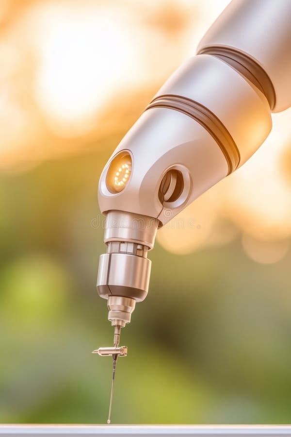 A Robotic Arm Delicately Interacts with a Small Object, Demonstrating ...