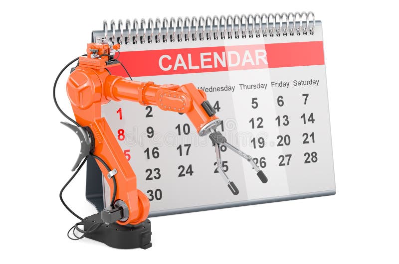 Calendar Robot Stock Illustrations – 578 Calendar Robot Stock ...