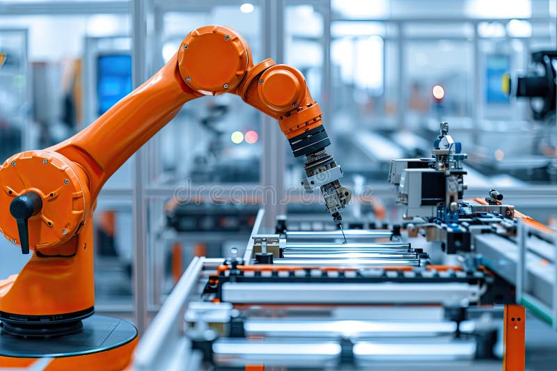 Robotic Arm for Electronic Assembly Line. Smart Modern Factory ... Robotic Arm for Electronic Assembly Line. Smart Modern Factory ...