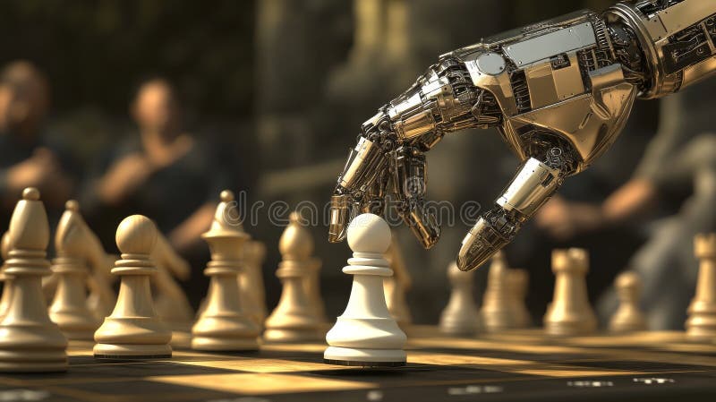 Robotic Arm Engages in a Futuristic Game of Chess and Stock Strategy ...