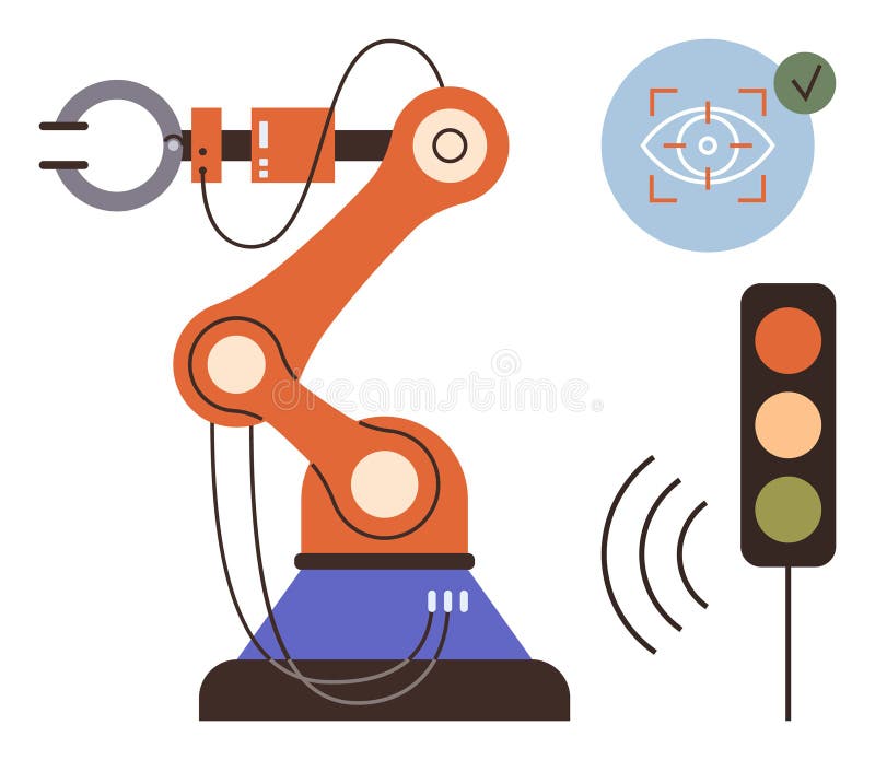 Automated Traffic Signal System Stock Illustrations – 160 Automated ...