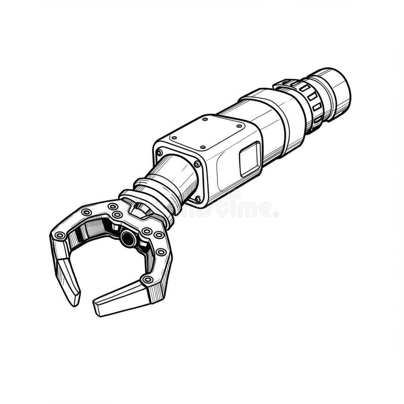 Gripper Technical Drawing Stock Illustrations – 15 Gripper Technical ...