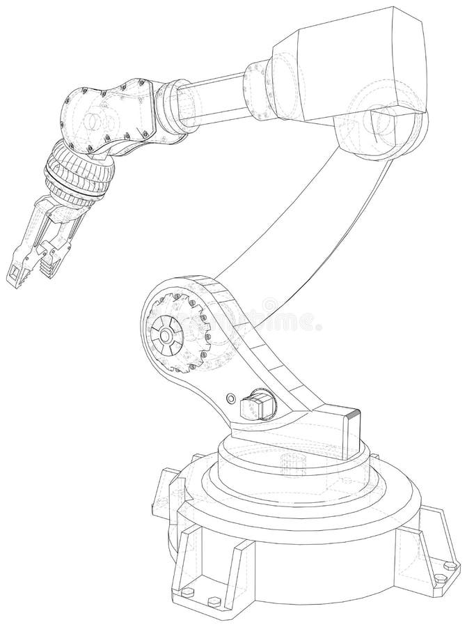 Arm Robotic Wire Frame Stock Illustrations – 467 Arm Robotic Wire Frame ...