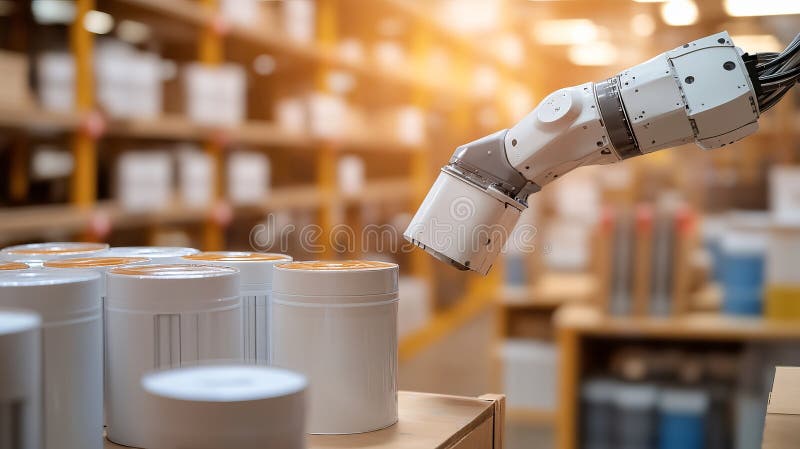 Robotic Arm Handling Containers in Warehouse Environment for Modern ...