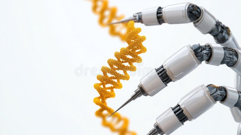 Robotic Arm Holding Intricate Orange Spiral Structure, Representing ...