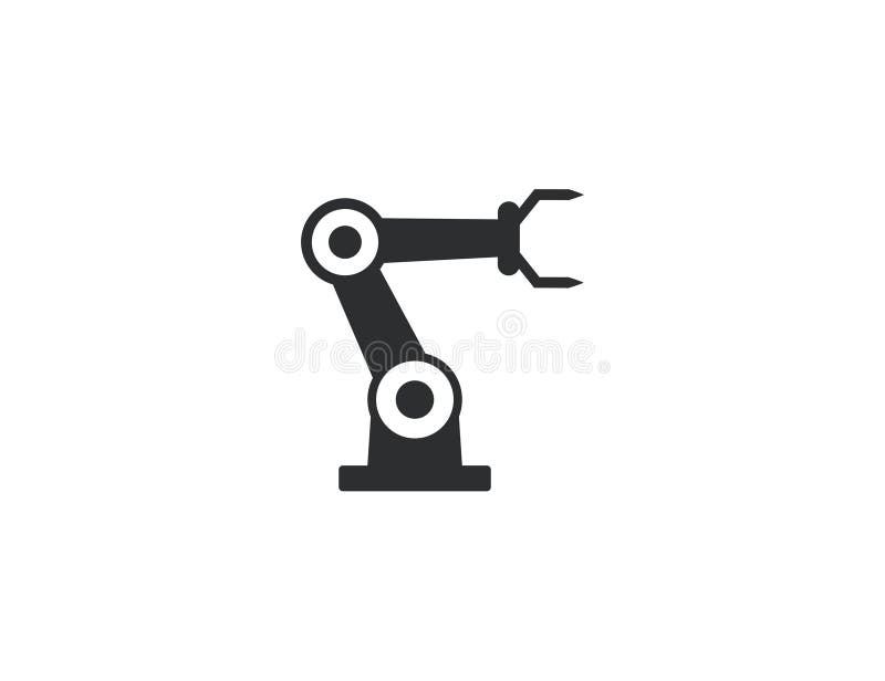 Robotic Arm Icon. Vector Illustration. Stock Vector - Illustration of ...