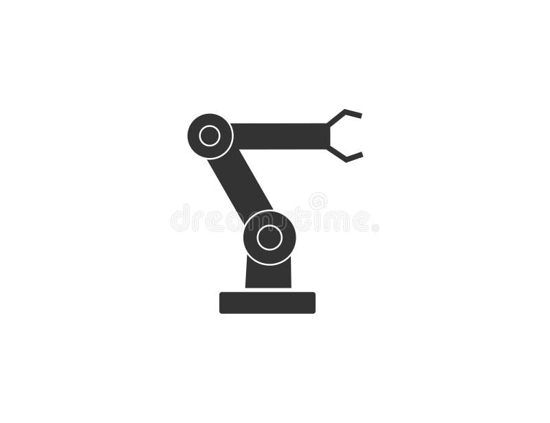 Robotic Arm Icon. Vector Illustration. Stock Vector - Illustration of ...