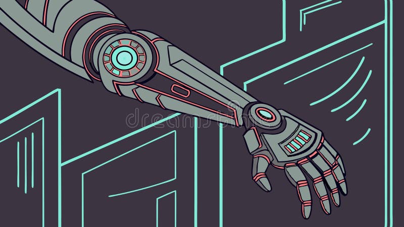 Robotic Arm Illustration, Technology and Futuristic Innovation Design ...