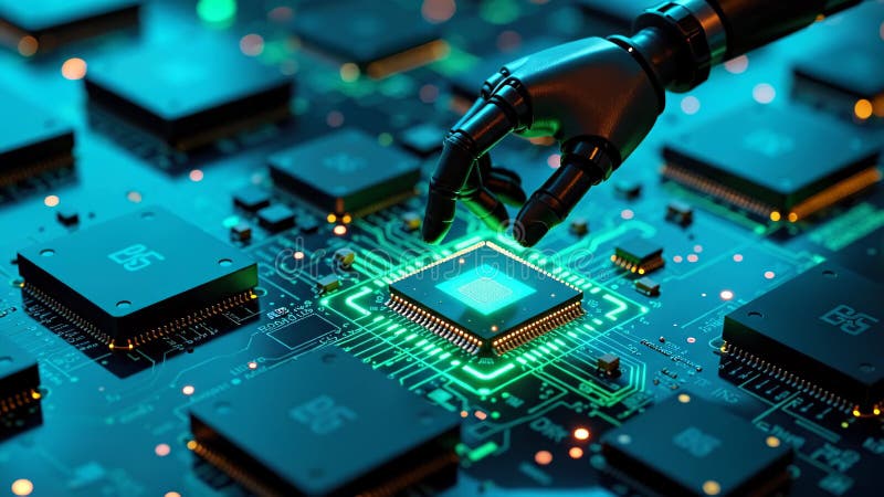 Robotic Arm Installing Cpu on Motherboard Stock Footage - Video of microprocessor, connection ...