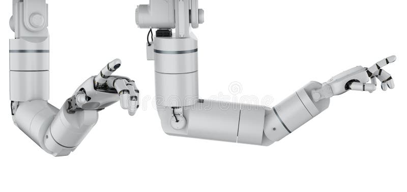 Robotic arm isolated stock illustration. Illustration of automaton ...