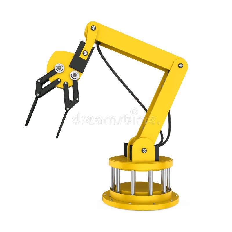 Robotic Arm Isolated stock illustration. Illustration of automated ...