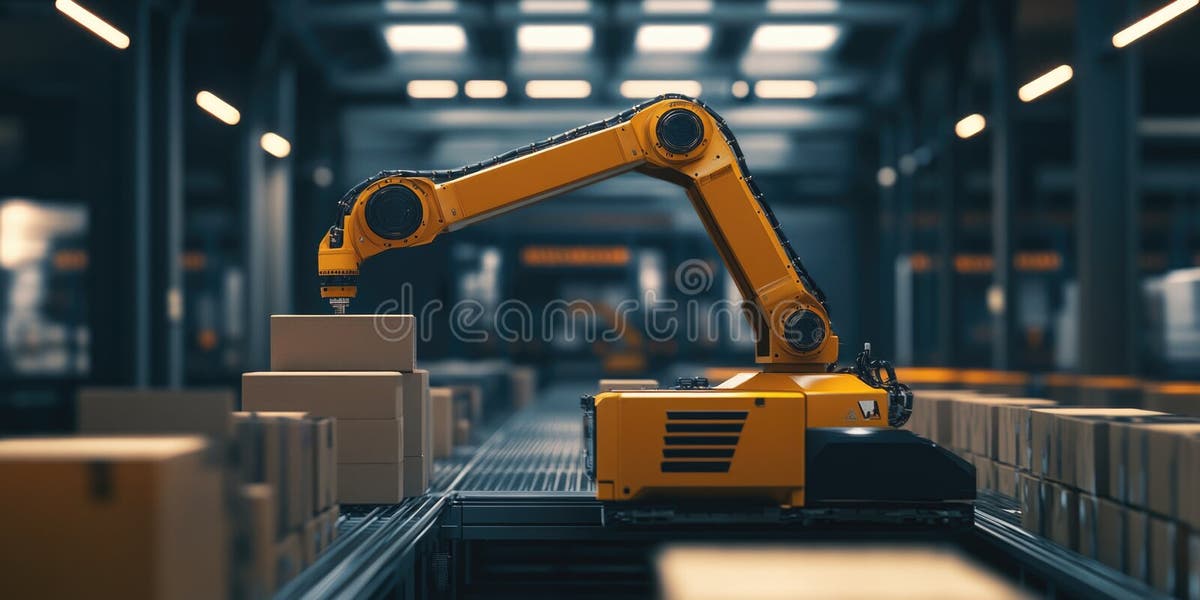 Robotic Arm Loading Boxes Stock Photos - Free & Royalty-Free Stock ...