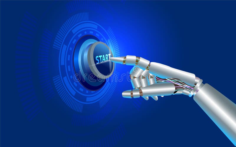 Robotic Arm Looks Like a Human Hand, Cybernetic Creature with ...