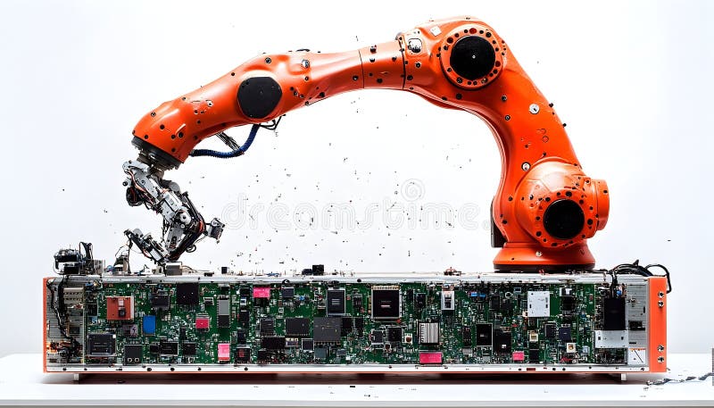 AI Robotic Disassembly stock photo. Image of hardware - 385819514