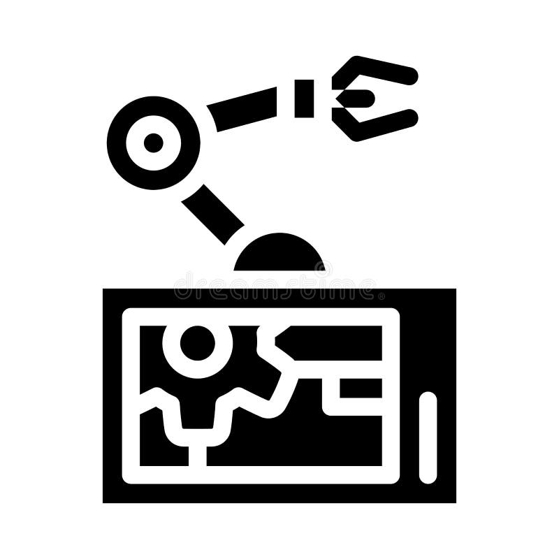 Robotic Arm Ai Glyph Icon Vector Illustration Stock Vector ... Robotic Arm Ai Glyph Icon Vector Illustration Stock Vector ...