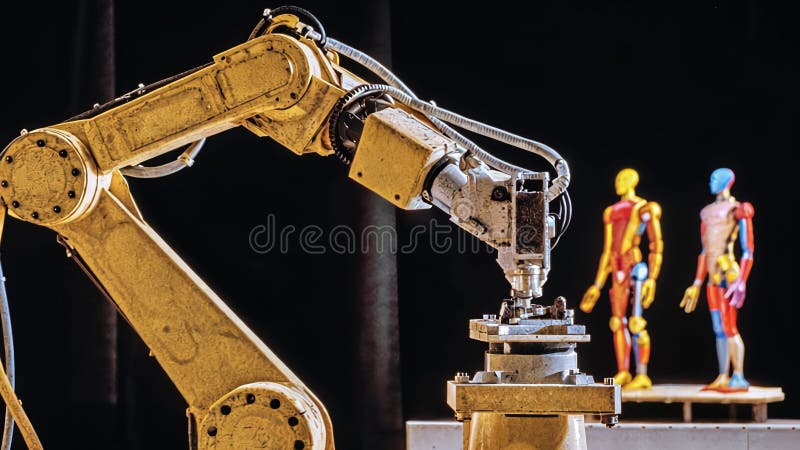 A Robotic Arm is in the Midst of Precision Work with Motion Capture ...