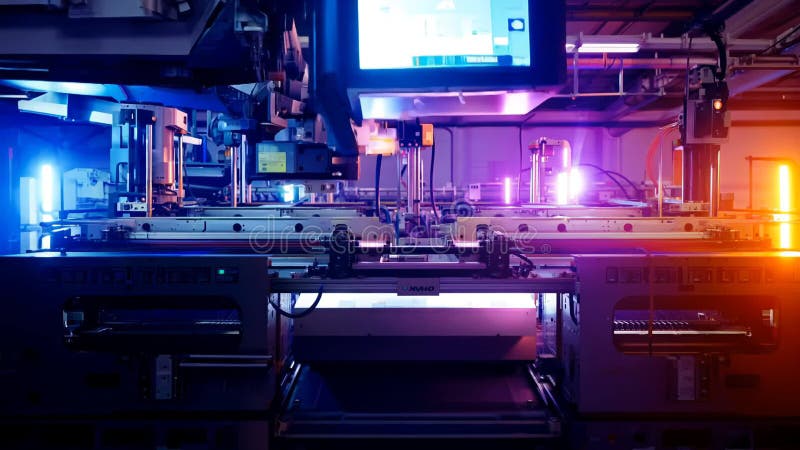 Robotic Arm Moving Rapidly Assembling Components in Factory Stock Video ...