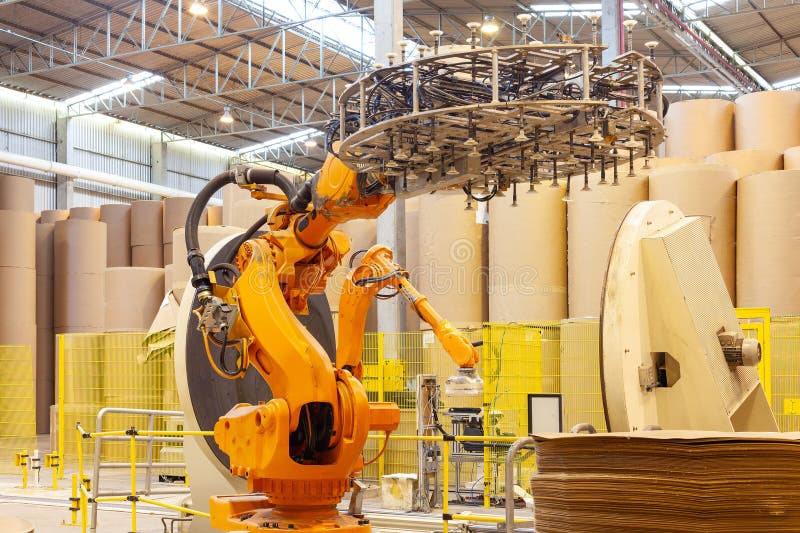 A robotic arm stock photo. Image of robotic, mill, industrial - 296568728