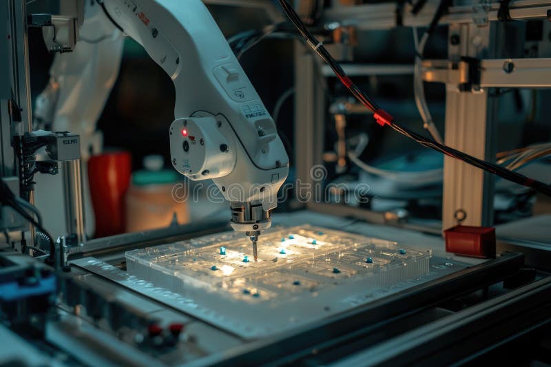 Robotic Arm Performing Precision Task Laboratory Stock Photos - Free ... Robotic Arm Performing Precision Task Laboratory Stock Photos - Free ...