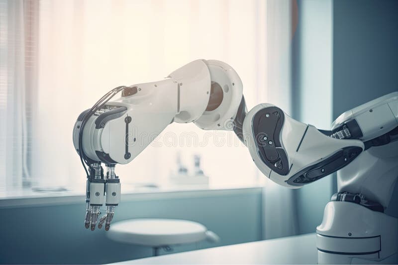 Robotic Arm Performing Delicate on Patient Stock Illustration ...