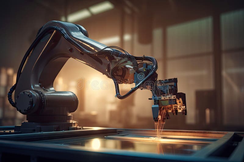 Robotic Arm Performing Precise Assembly of Delicate Circuit Board Stock ... Robotic Arm Performing Precise Assembly of Delicate Circuit Board Stock ...