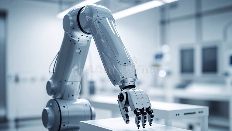 Robotic Arm Performing Precise Work Laboratory Setting Stock Photos ...