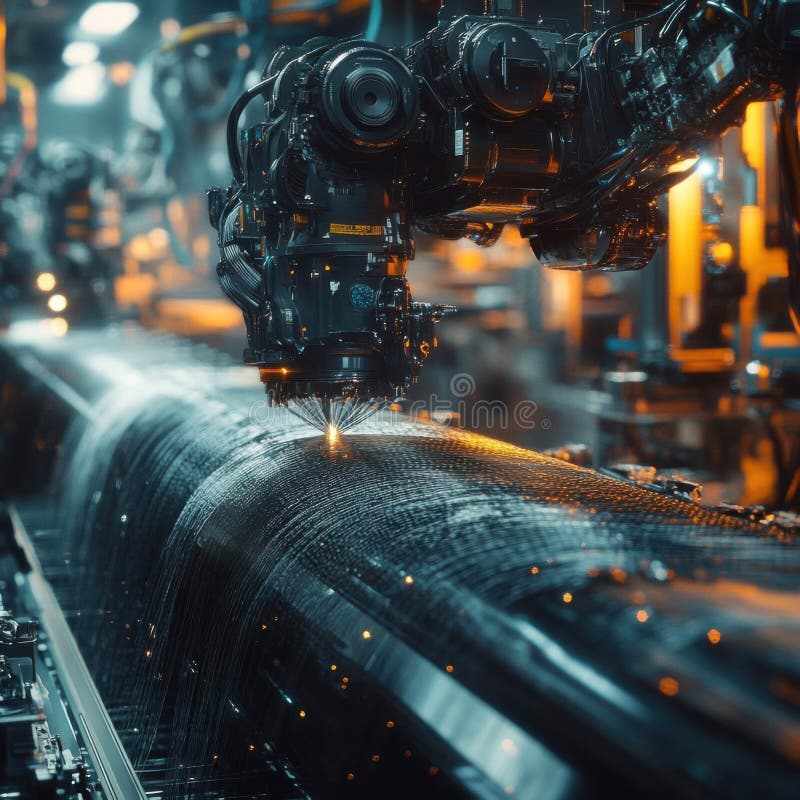 Robotic Arm Performing Precision Work in Modern Industrial Setting ...