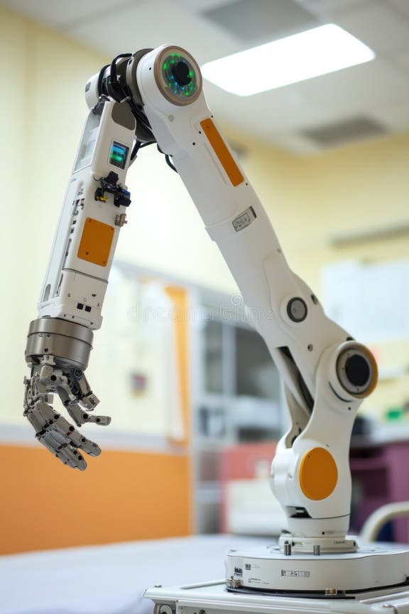 Robotic Arm Performing a Task in Medical Setting Stock Photo - Image of ...