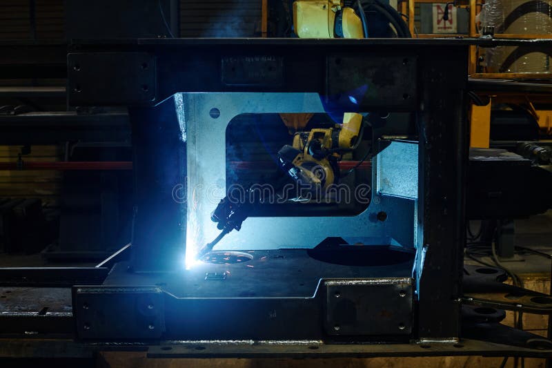 Robotic Arm Performing Welding Task Stock Photos - Free & Royalty-Free ...