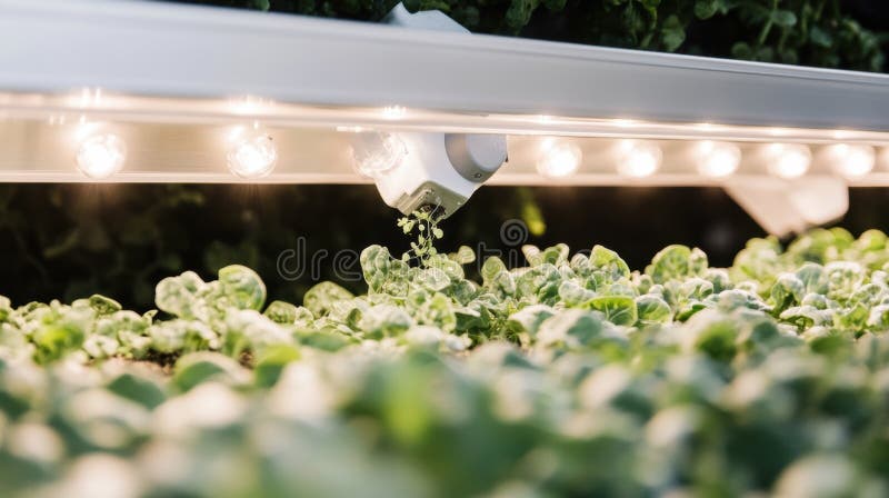 Robotic Arm Planting Seeds in a High Tech Agricultural Training ...