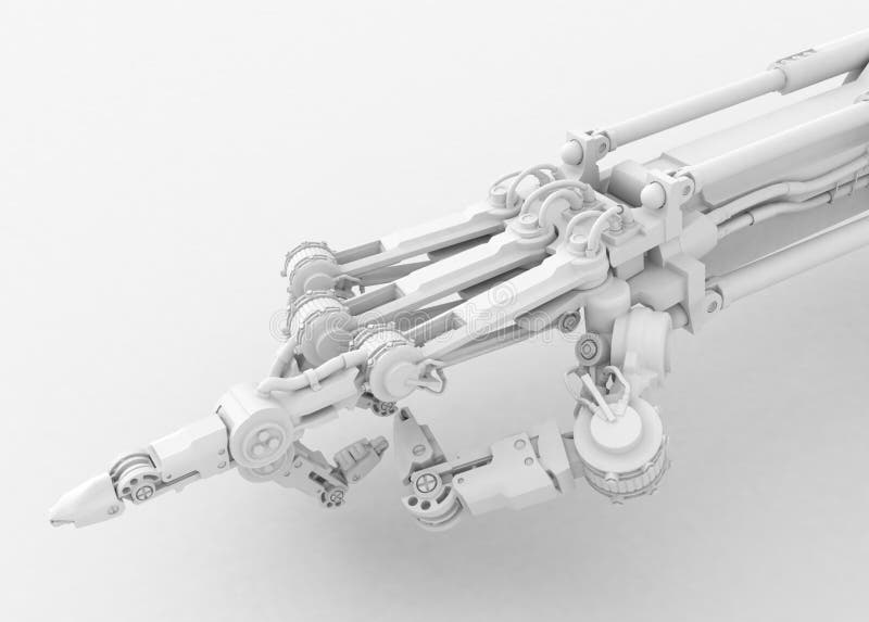 Robot hand point stock illustration. Illustration of mark - 141519866