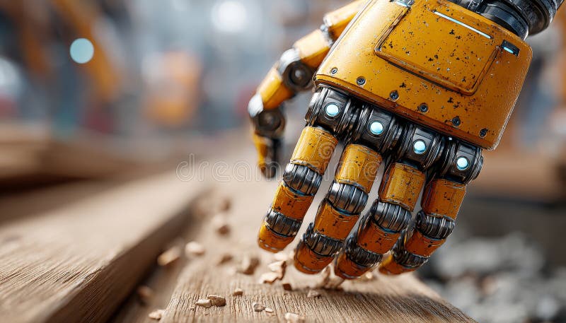 Robotic Arm Precision Crafting for Automated Construction and High-Tech Building Solutions Stock ...