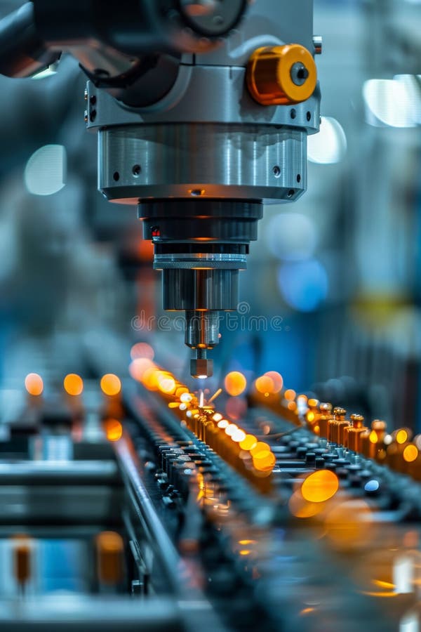 Robotic Arm Precision Work on Assembly Line Showcases Industrial ...