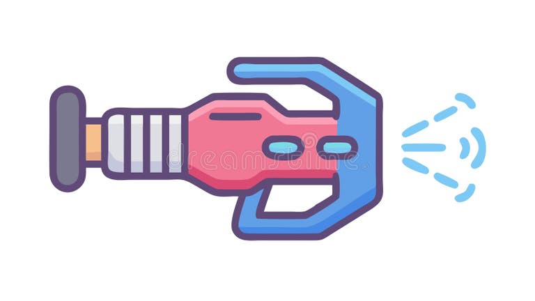 Robotic Arm Reaching, Automation and Innovation. Vector Design ...