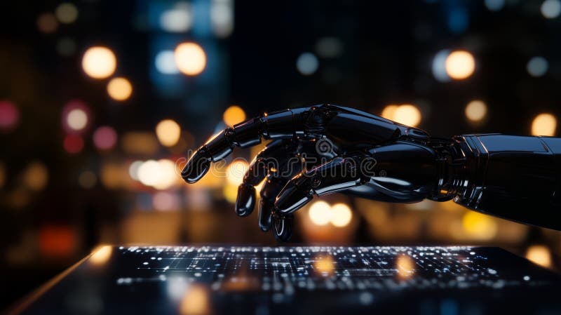 Robotic Arm Reaching Digital Surface Stock Photos - Free & Royalty-Free ...