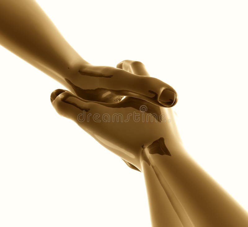 Robotic arm shakehand stock illustration. Illustration of sign - 8354037