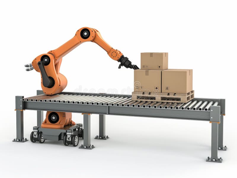 Robotic Arm Sorting Boxes on Conveyor Belt Stock Image - Image of ... Robotic Arm Sorting Boxes on Conveyor Belt Stock Image - Image of ...