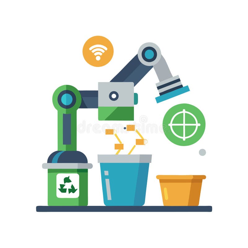Robotic Arm Sorting Waste with AI and Wireless Connectivity ...