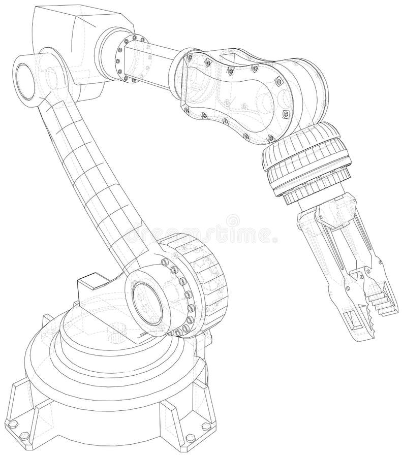 Arm Robotic Wire Frame Stock Illustrations – 448 Arm Robotic Wire Frame ...