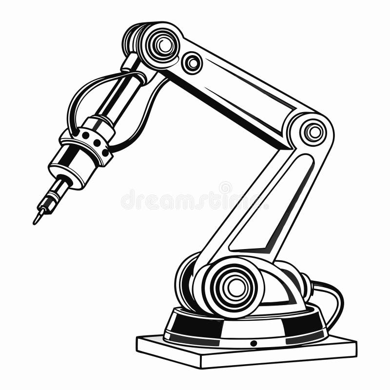 Robotic Arm vector icon stock vector. Illustration of industry - 350270824